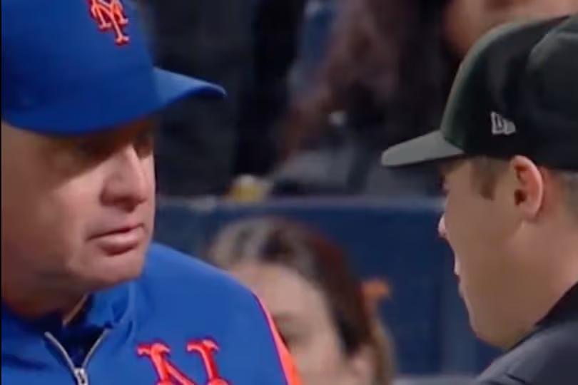 Mets manager Carlos Mendoza fires expletives at umpire over blown ABS ...