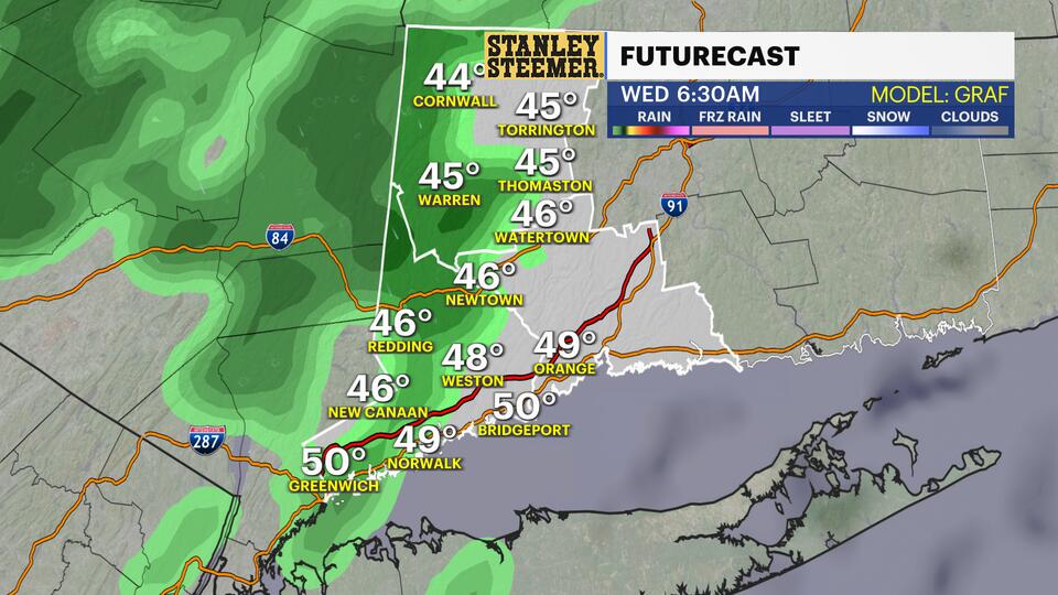 Chilly temperatures overnight in Connecticut, scattered shower returns on Wednesday - NewsBreak