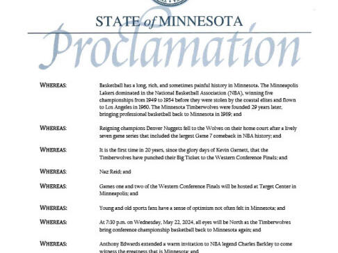 Walz declares 'Wolves Back Day' in Minnesota, complete with cheeky ...