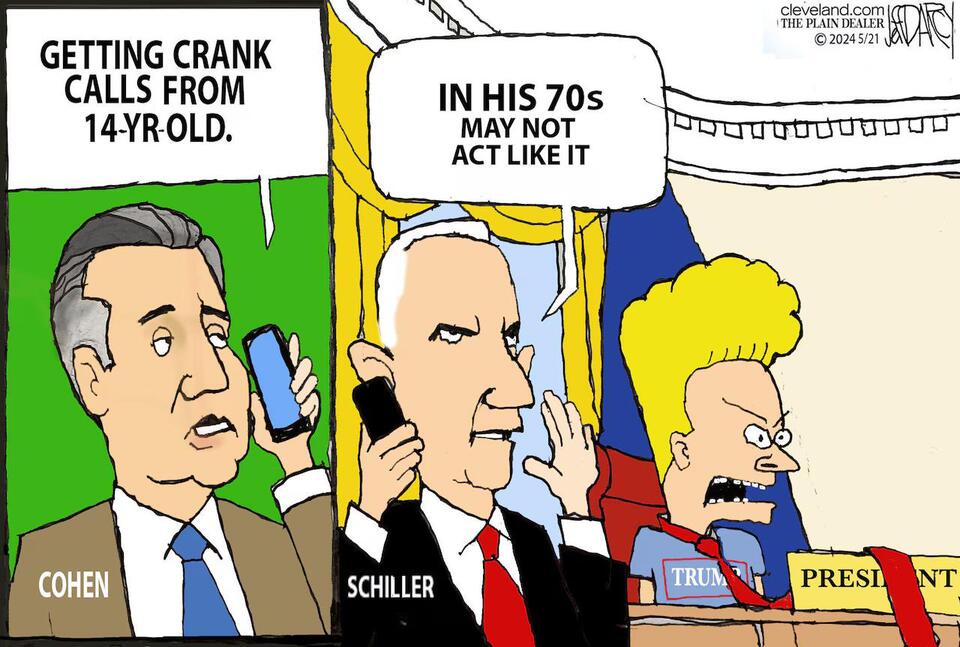 Cohen trolled by 14-yr-old: Darcy cartoon - NewsBreak