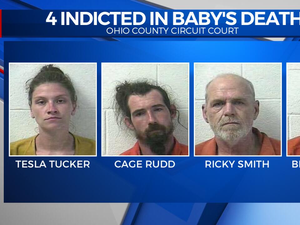 Four indicted in death of 8-month-old Miya Rudd in Ohio County