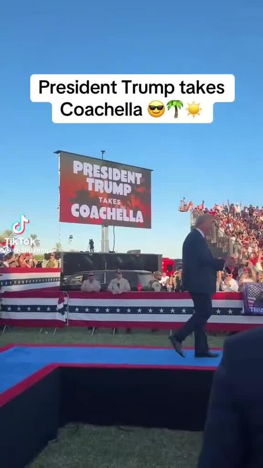 President Trump takes Coachella - NewsBreak