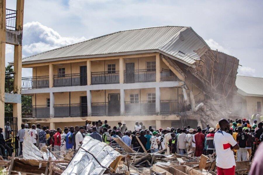 22 reported dead after Nigerian school building collapses - NewsBreak