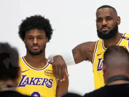 LeBron James & Bronny Make History As 1st Father-Son NBA Team Duo ...