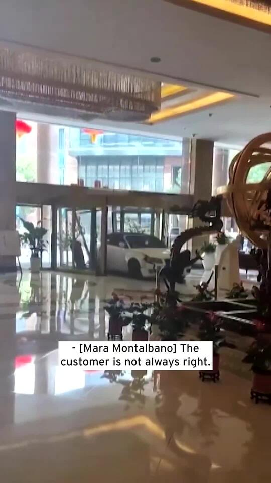 A hotel guest was so angry after a confrontation with the manager that ...