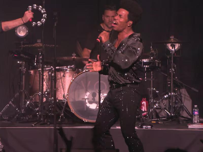 Bryan Olesen and ‘The Voice’ co-star Nathan Chester perform at ...