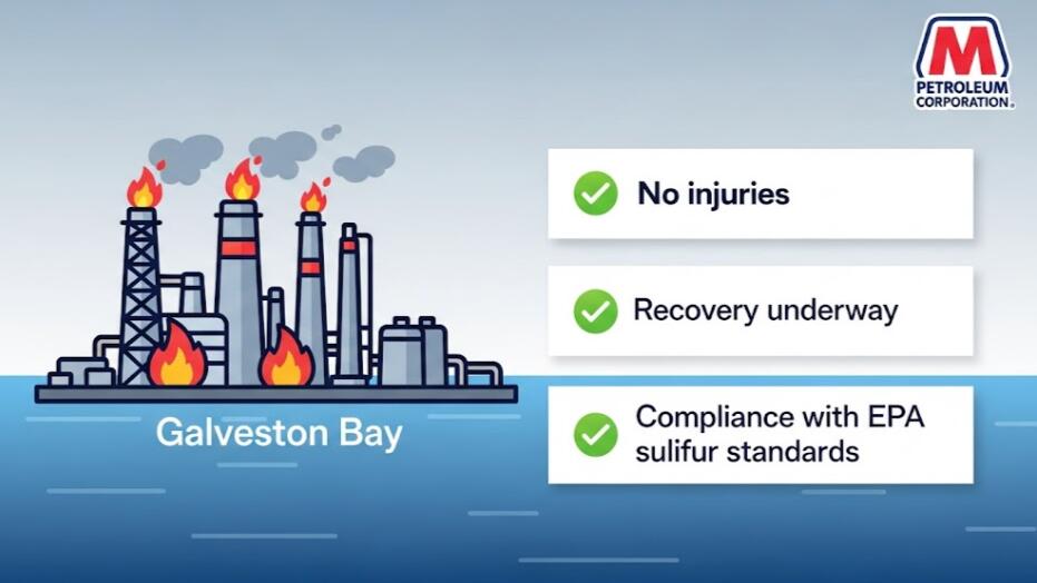 Update on Marathon Galveston Bay Refinery Fire: No Injuries, Recovery ...