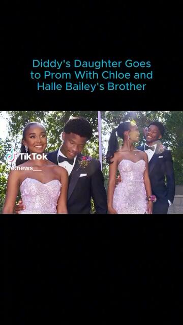 Diddy’s beautiful daughter Chance and her handsome prom date Branson ...