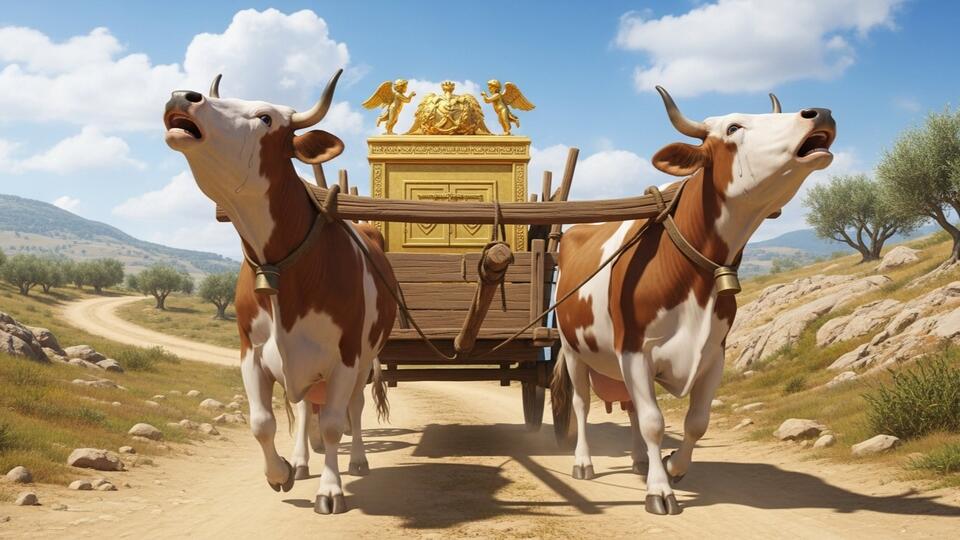 Two cows went against their maternal instinct to return the Ark of God ...