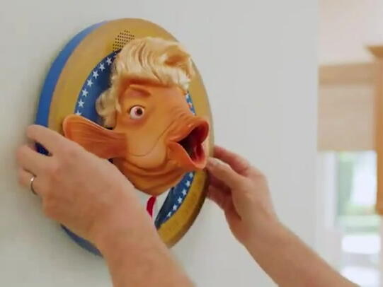 ‘Trumpy Trout’ advertisement features talking fish head resembling ...