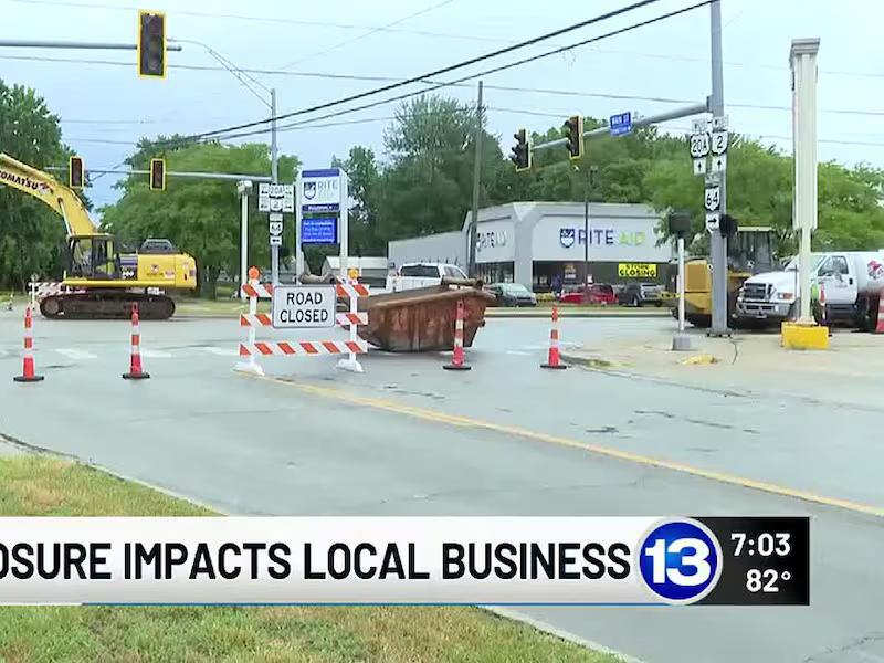 Swanton businesses impacted by Airport Hwy. closure