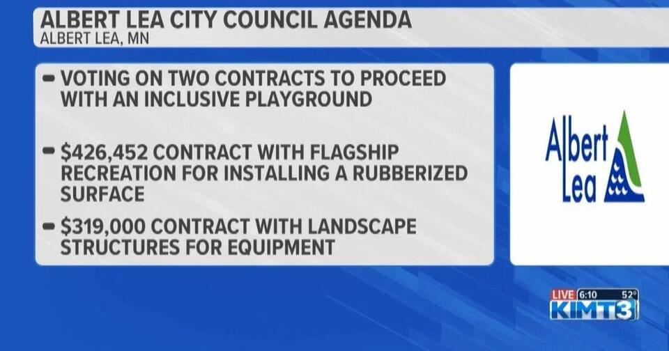 Albert Lea City Council set to discuss inclusive playground project ...