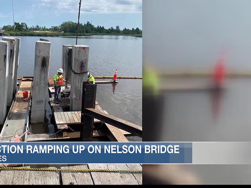 Construction ramps up on Nelson Bridge Extension Project