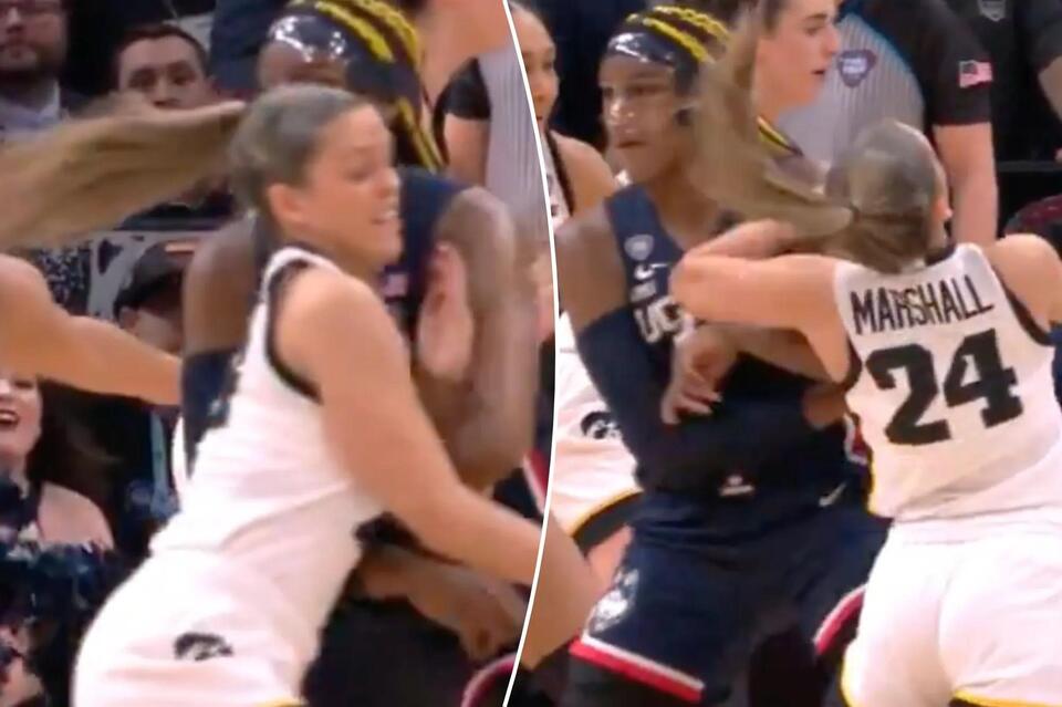 Iowa-UConn March Madness clash ends in controversy with brutal ...