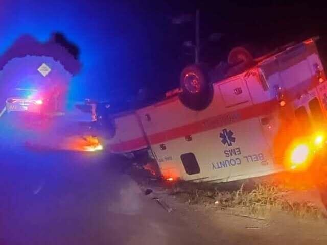 Bell County ambulance flips on Highway 25E, radio station reports ...