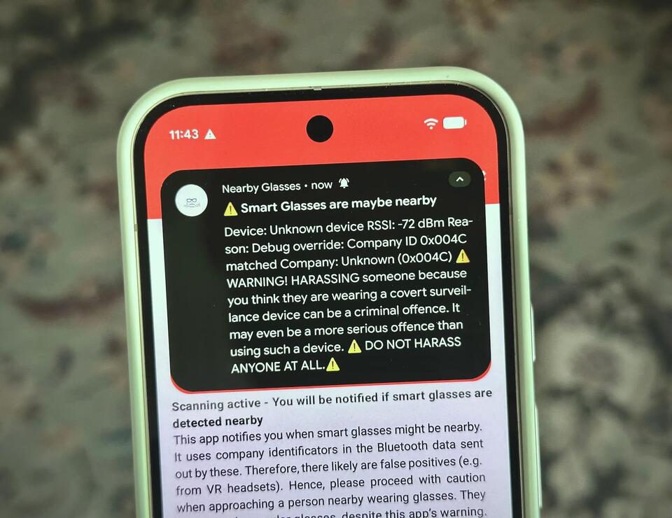 A new app alerts you if someone nearby is wearing smart glasses - NewsBreak