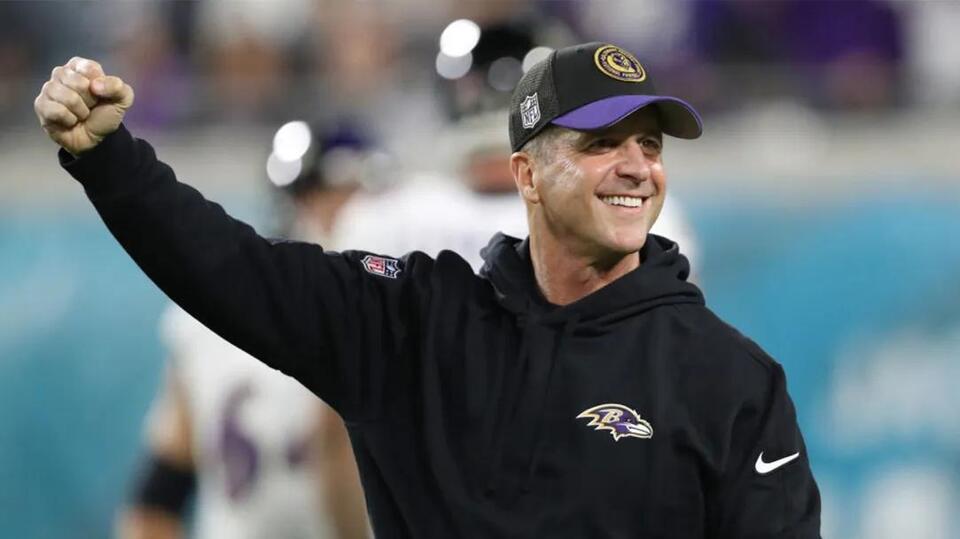 John Harbaugh Turns ALL The Way Up With Lit Post-Win Celebration Dance ...