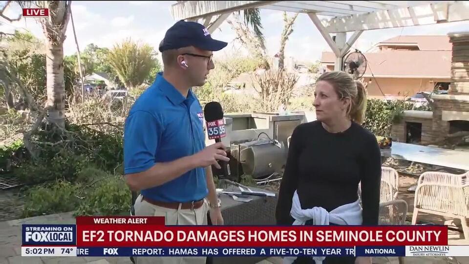 Florida woman thanks Brooks Garner for tornado coverage - NewsBreak