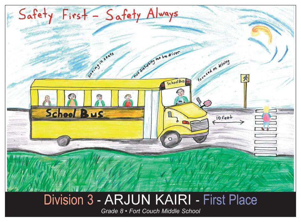 Pennsylvania Announces Winners of State School Bus Safety Week Poster ...