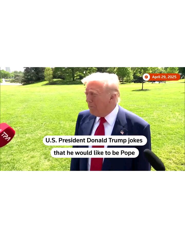 President Trump joked with reporters at the White House, saying he'd ...