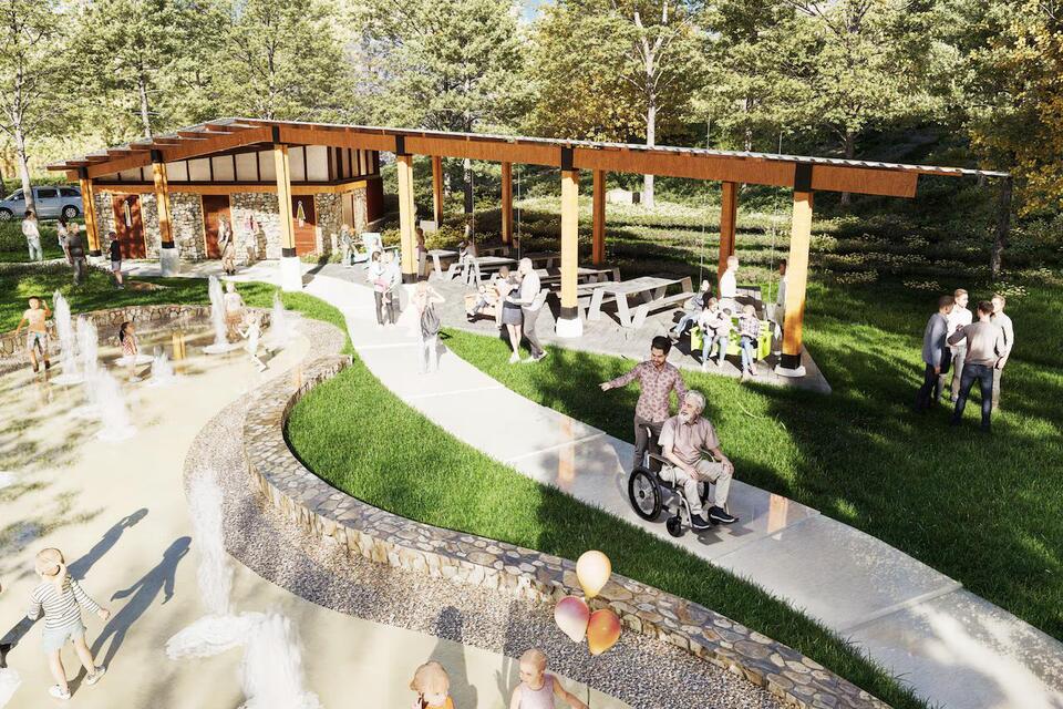 Pickleball courts, splash pad, pedestrian bridge among features planned ...