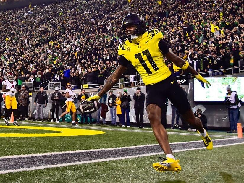 Oregon WR Troy Franklin drafted by the Denver Broncos in the fourth ...