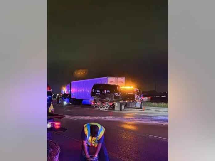 Wilmer police cruiser hit by suspected drunken driver, 18-wheeler