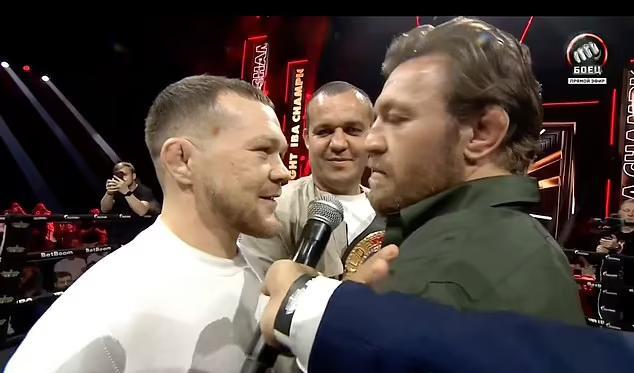 Conor McGregor stares down former UFC champion Petr Yan in intense face ...