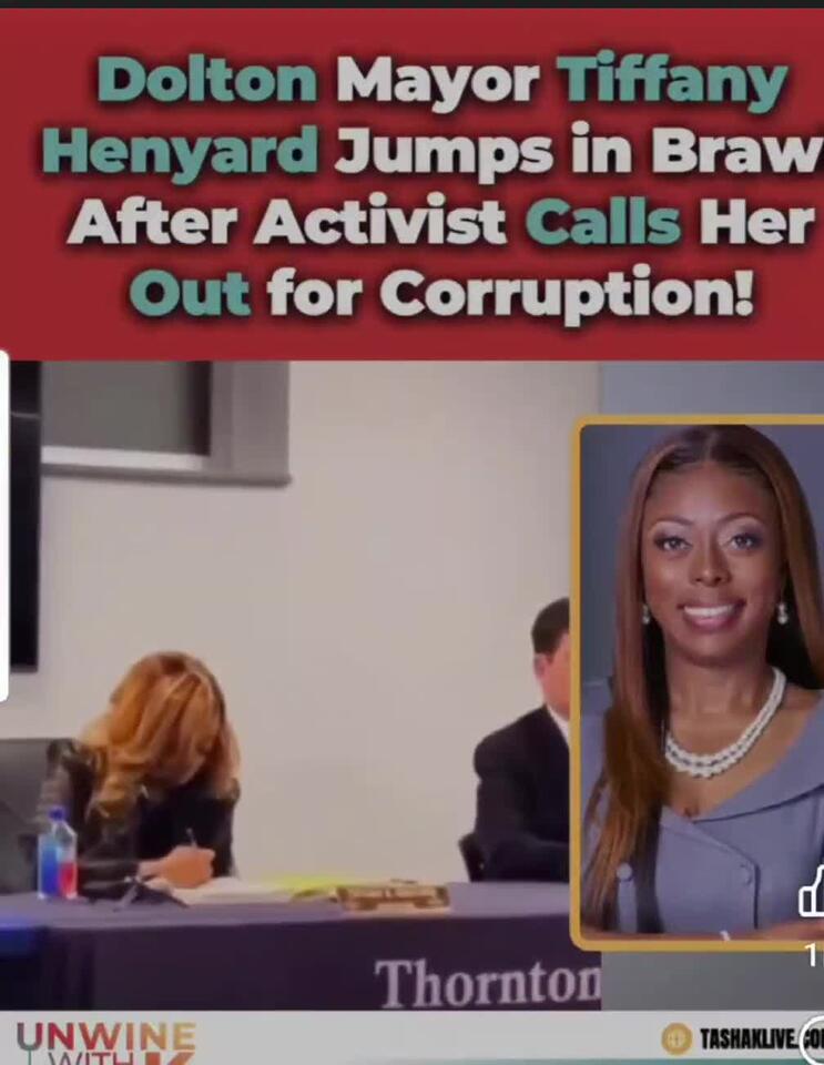 Dolton Mayor Tiffany Henyard jumps into a brawl after an activist calls ...