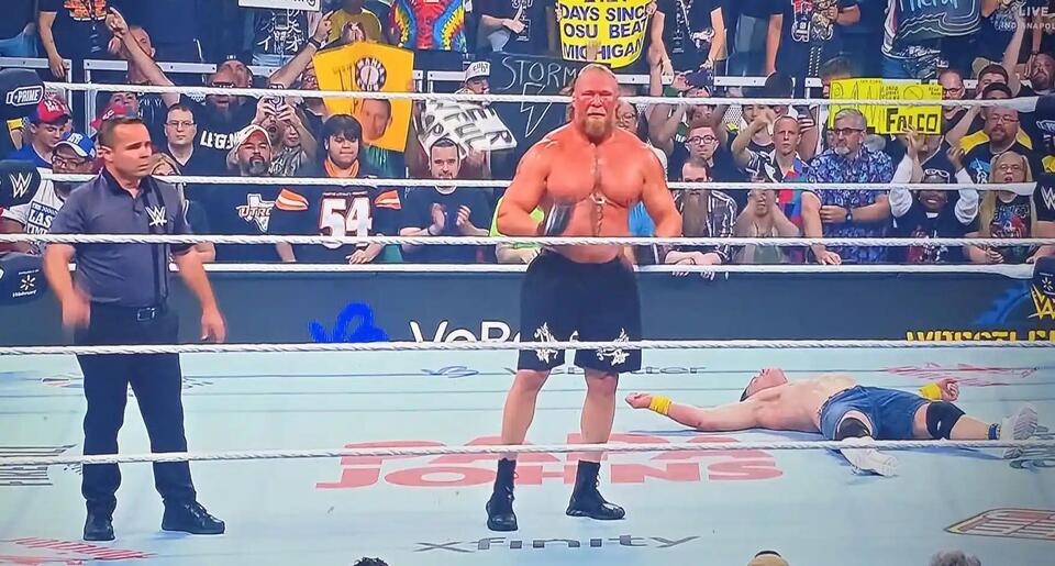 Pat McAfee Returns To WWE At Wrestlepalooza, Brock Lesnar Takes Out John Cena - NewsBreak