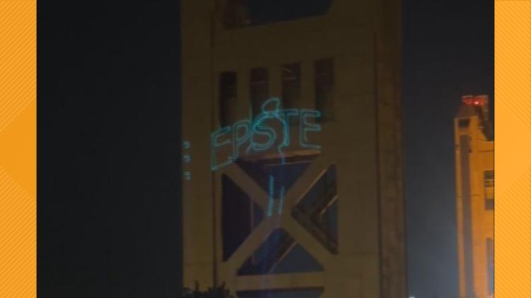 Video: 'Release the Epstein List' projected onto Tower Bridge - NewsBreak