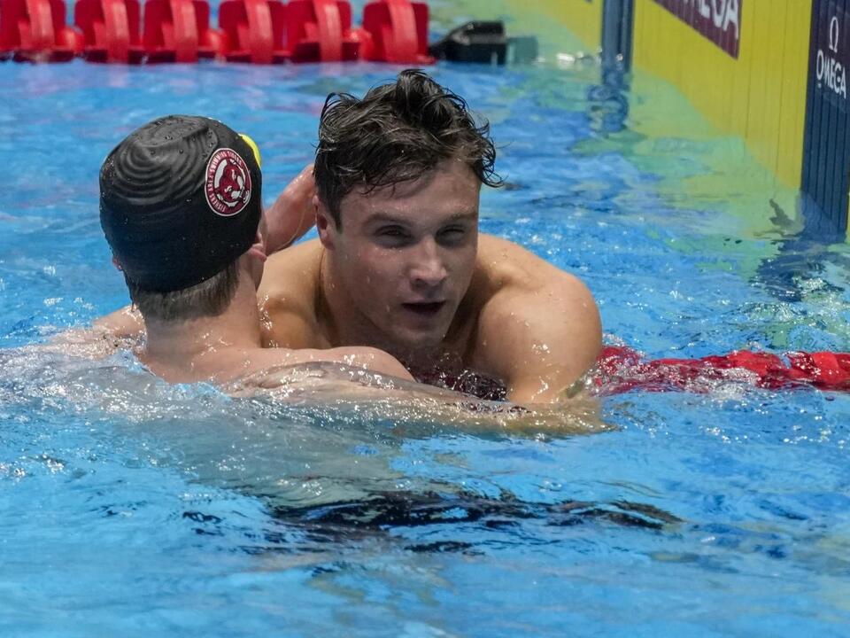 Luke Whitlock delivers on Olympic dream by teaming up with Bobby Finke ...