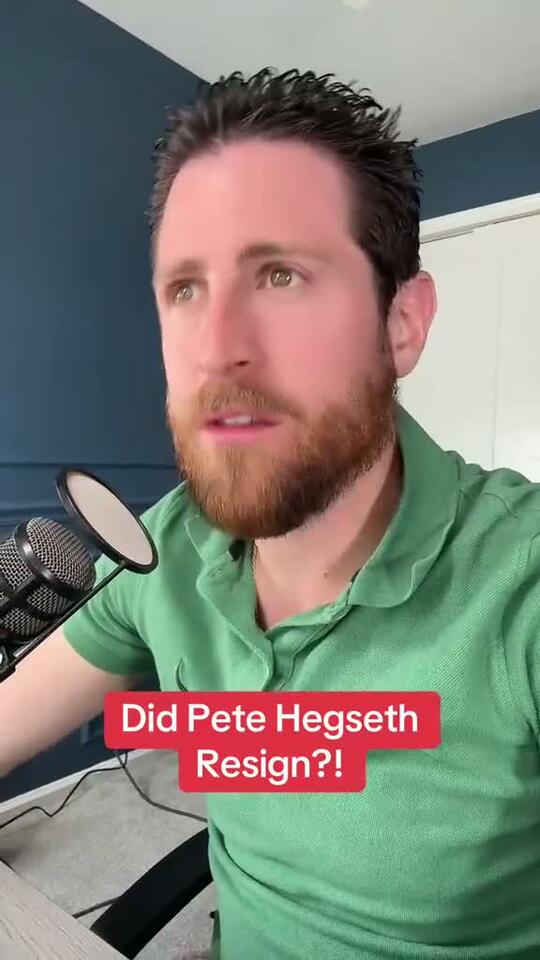 4/29 Did Pete Hegseth Resign?! Simple answer no #pete #hegseth # ...