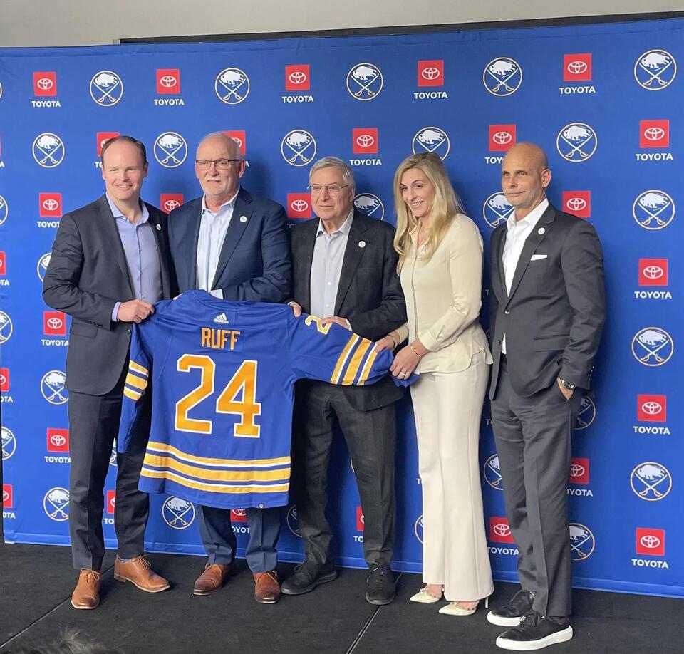 Listen: Lindy Ruff settled in on Tuesday as the new coach of the ...