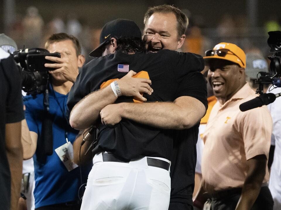 Josh Heupel speaks on Tony Vitello's impact on Vols baseball after Tennessee wins College World ...