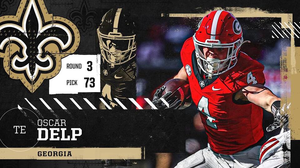 Saints draft Oscar Delp with No. 73 pick in 2026 NFL Draft - NewsBreak