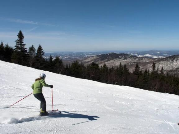 A Vermont ski resort shared video of its first snow sighting of the season
