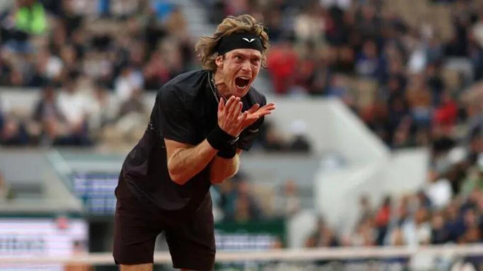 Frustrated Rublev throws racquet in surprise Paris loss - NewsBreak
