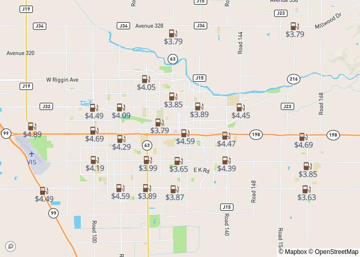 High-price warning: Most and least expensive gas in Visalia as of ...