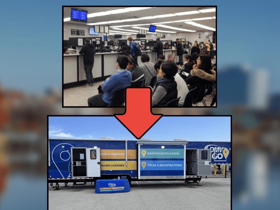 Ditch the lines and try DMV on the Go through October 31