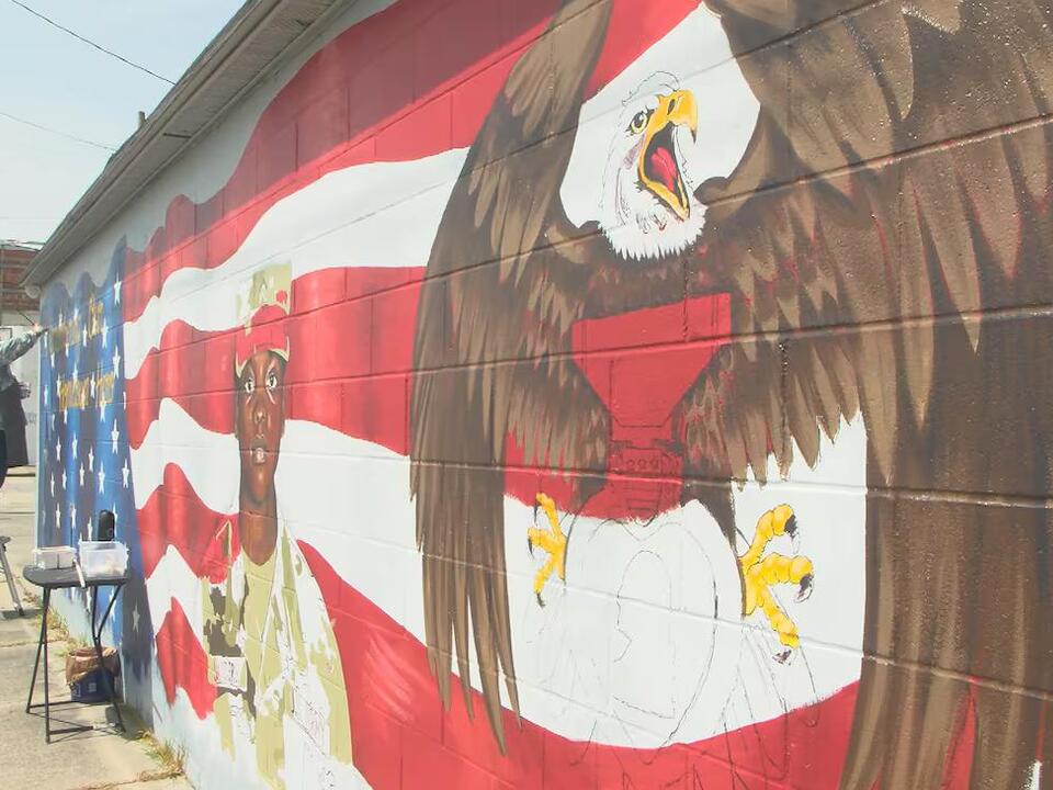 Mural honors Waycross native Sgt. Kennedy L. Sanders