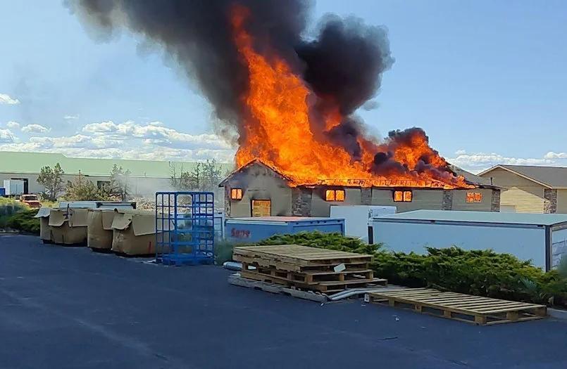 Fire destroys commercial building under construction near Redmond ...
