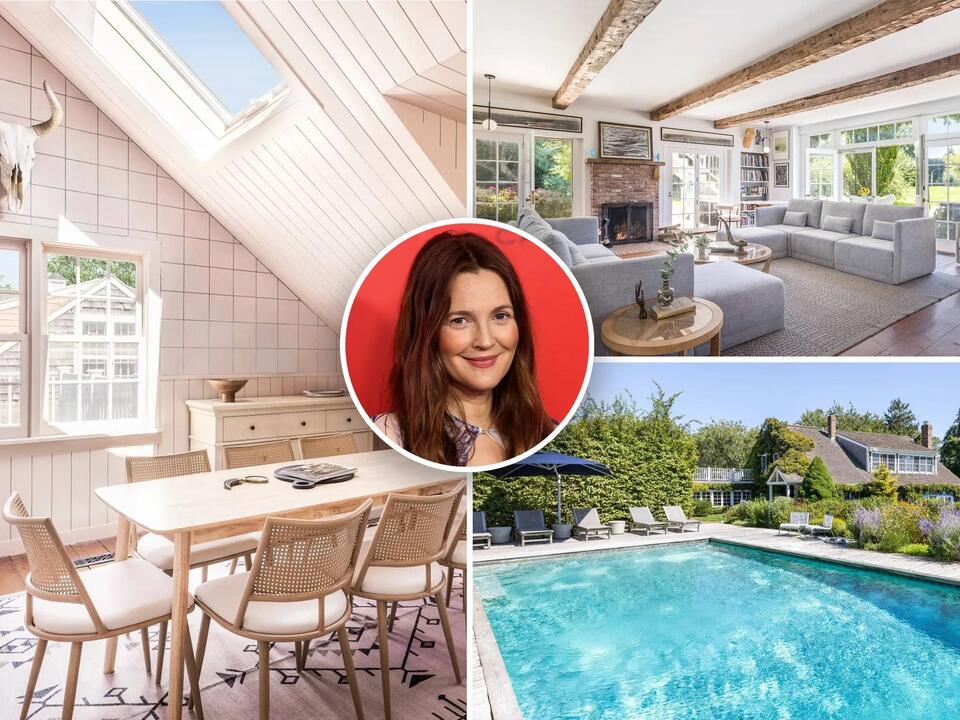 Drew Barrymore lists sprawling Hamptons estate for $8.5M
