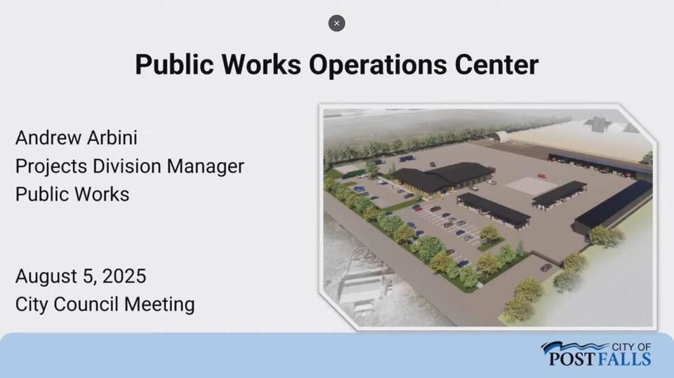 Post Falls to design plans for new Public Works Center - NewsBreak
