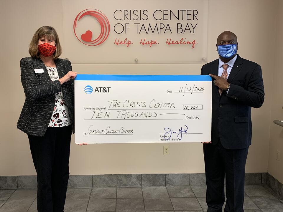 Crisis Center of Tampa Bay Receives $10,000 in Support of the Gateway ...