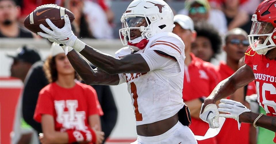 Xavier Worthy breaks first-round WR drought for Texas, selected by ...