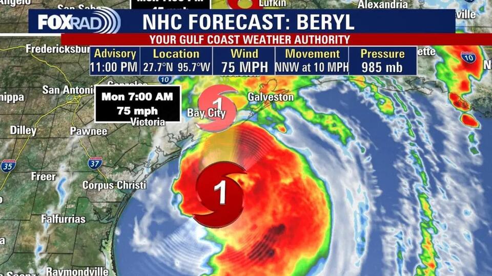 Hurricane Beryl tracker update: Path; Houston, Texas impacts; watches ...