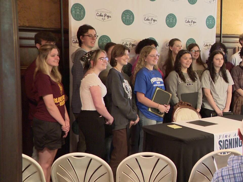 Signing day for the fine arts