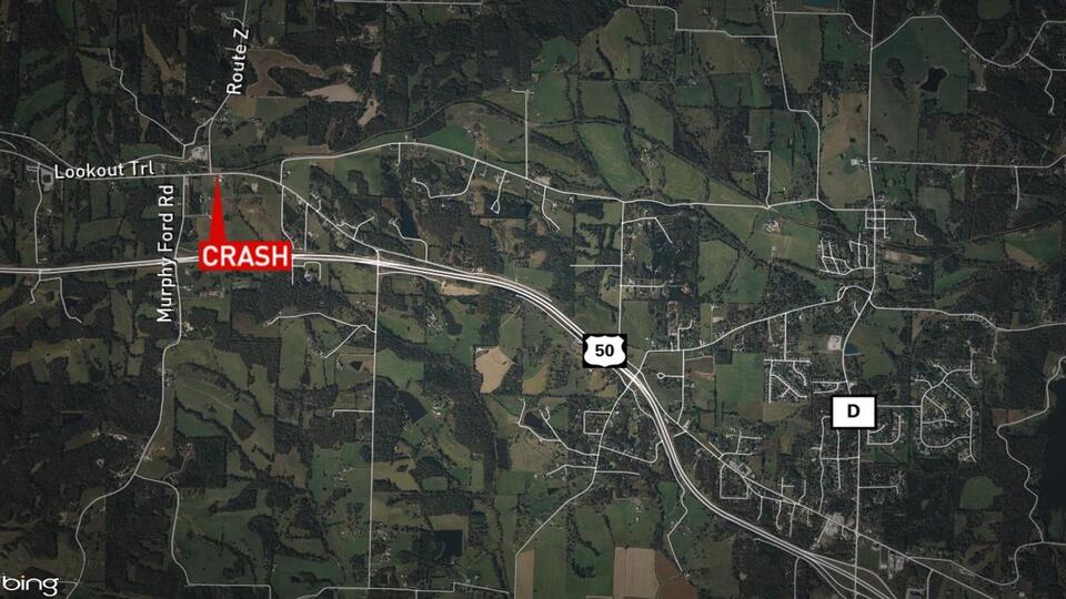 Woman hurt when thrown from moped during crash west of Centertown ...