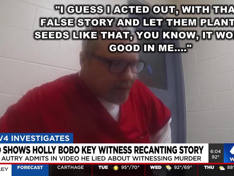 Video shows Holly Bobo key witness recanting story